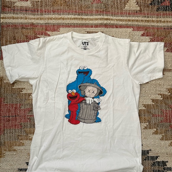 KAWS | Shirts | Kaws Uniqlo Sesame Street Companion Trash Can Elmo ...